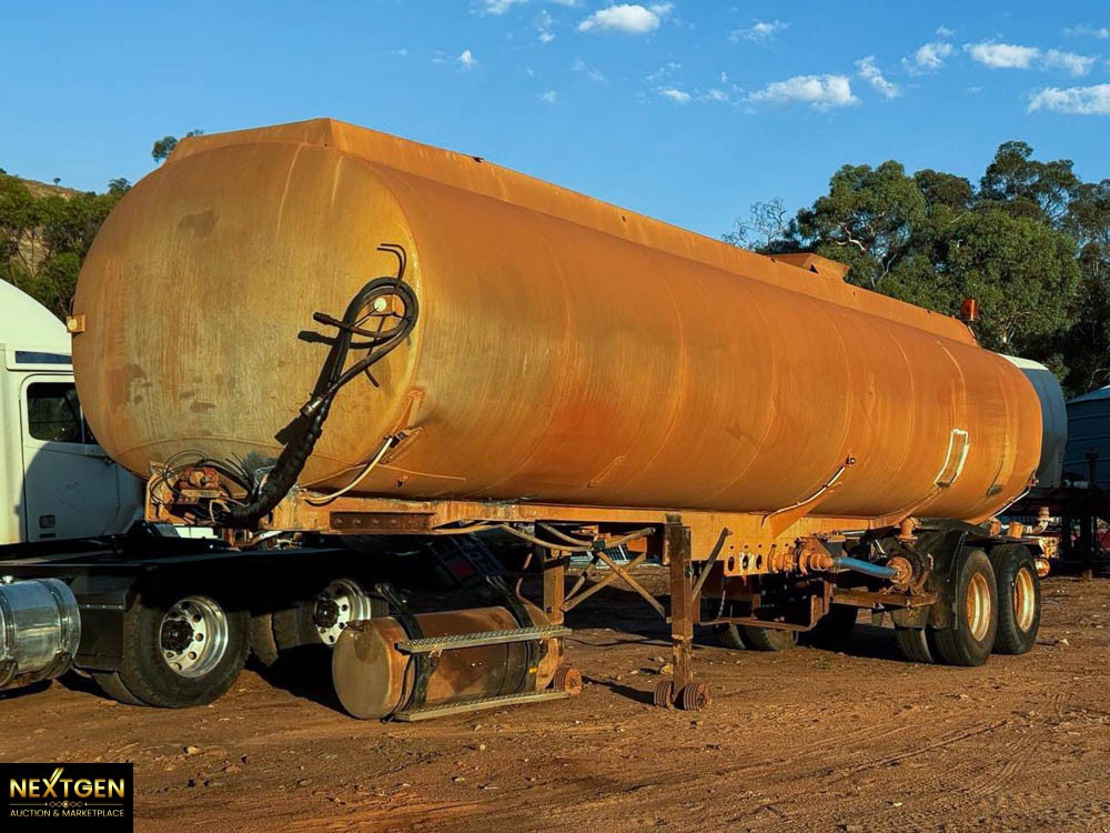 Registered Semi Trailer Water Tanker - 2 Axle Trailer for Sale ...